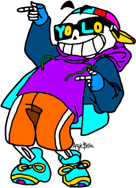 Sans By Dunkin-doodles On Deviantart - Fresh And Sans (500x668), Png ...