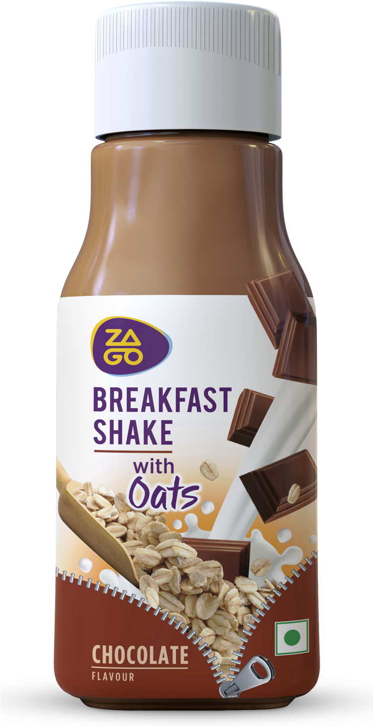 Zago Breakfast Shake Chocolate 250ml (750x1500), Png Download