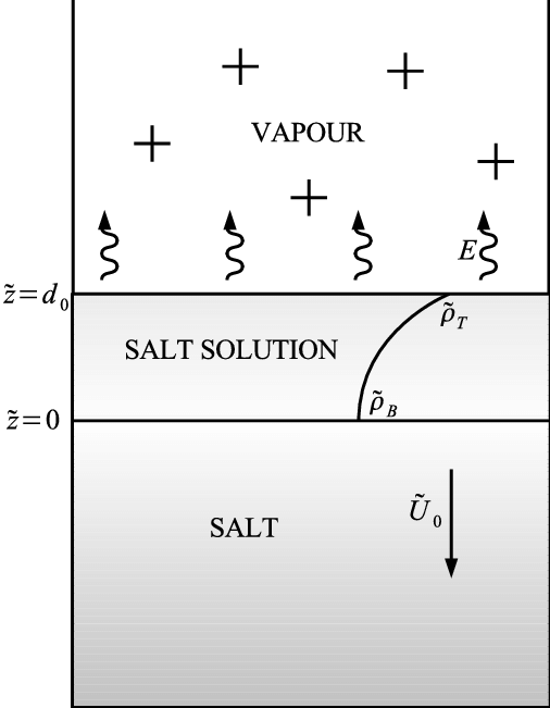 Schematic For The Planar Growth Of A Salt Crystal Due - Number (506x651 ...