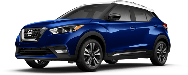 2018 Nissan Kicks - Nissan Kicks Blue (747x313), Png Download