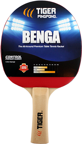 Red/black Rubber - Tiger Ping Pong Benga Table Tennis Racket (341x500 ...