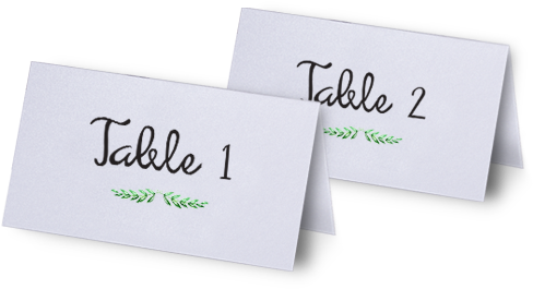Wedding Table Seating Cards - Place Card (500x500), Png Download