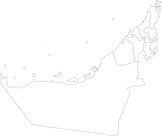 Mussandam Peninsula - Uae Map Vector (532x447), Png Download