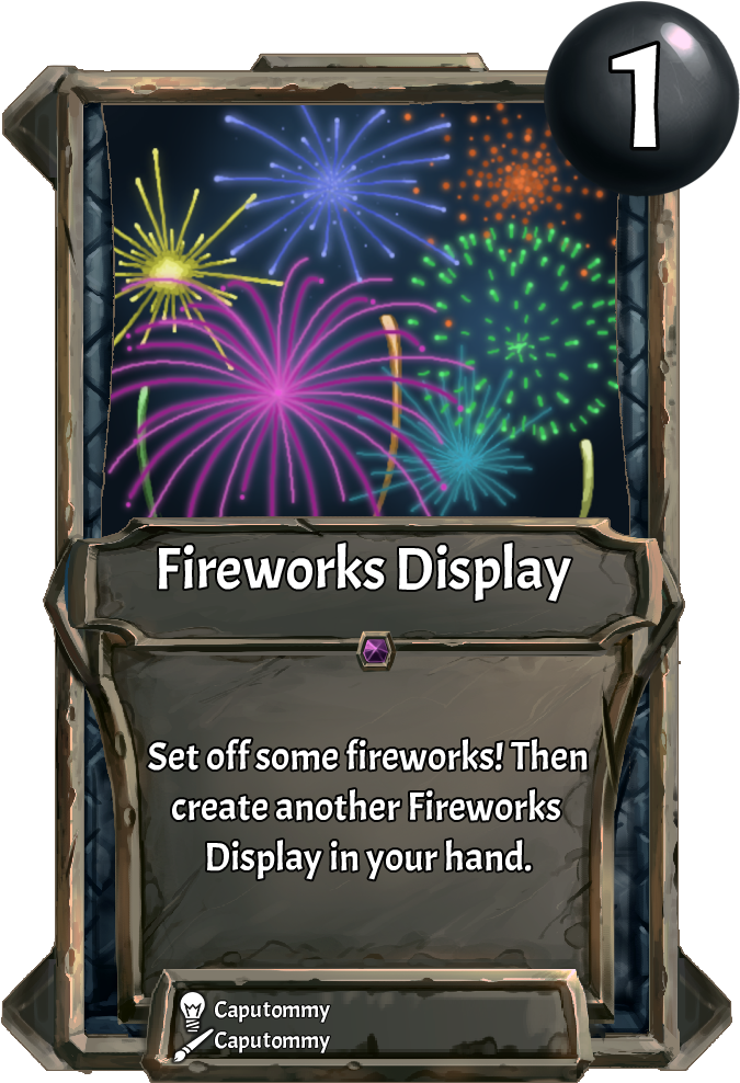[card] Fireworks Display - Reddit (700x1041), Png Download