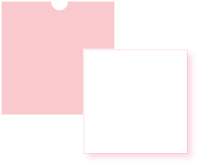 Square Pocket Wedding Card - Ivory (780x778), Png Download