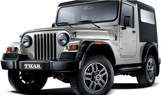 Download Mahindra Thar - Mahindra Thar Silver Color | Transparent PNG ...