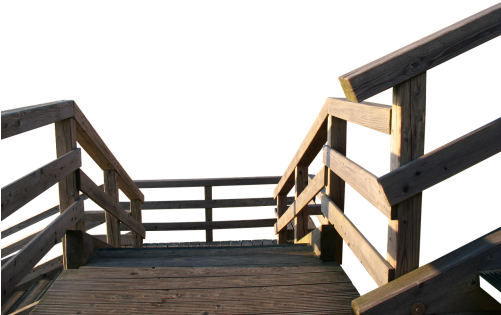 Wood - Steel Railing Png Transparent Background (500x375), Png Download