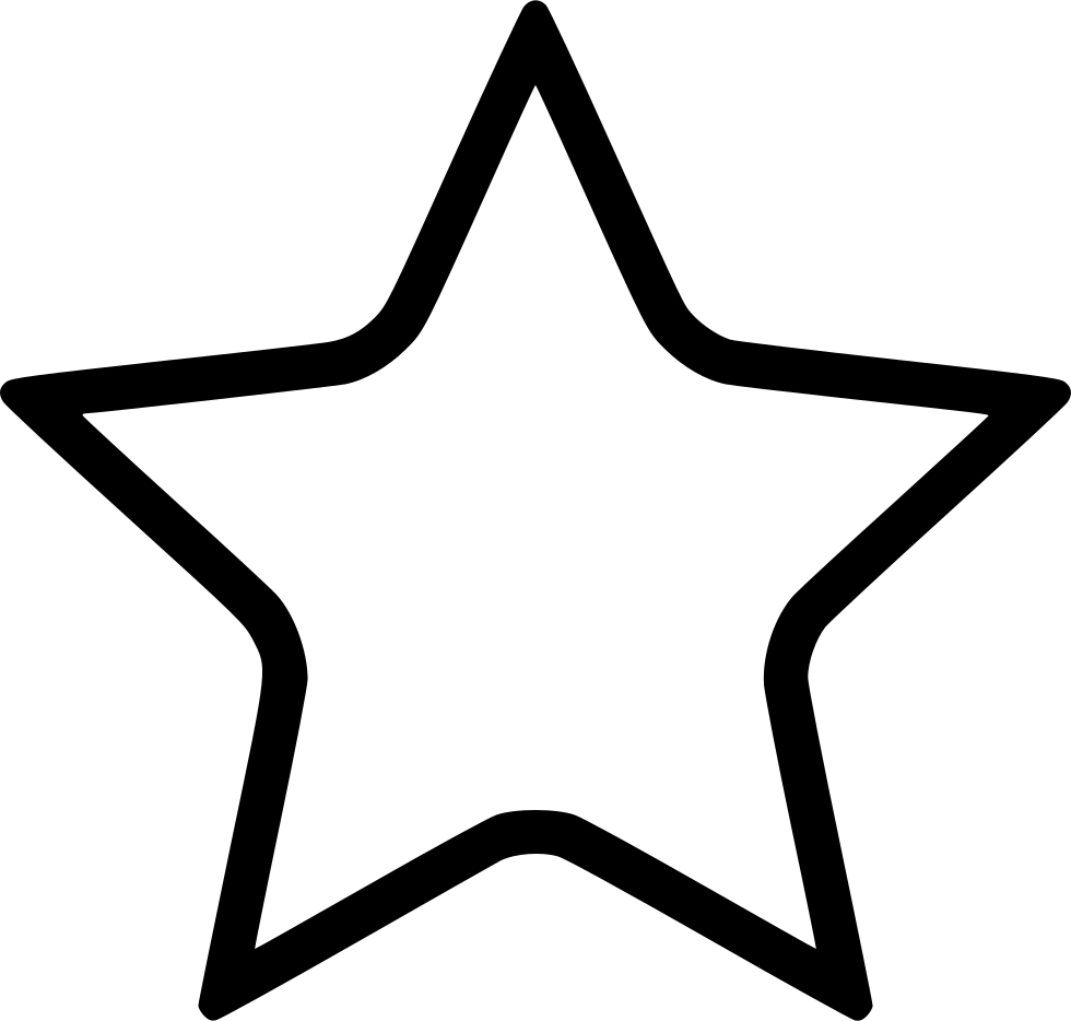 Png File - Star Empty Icon Png (980x934), Png Download