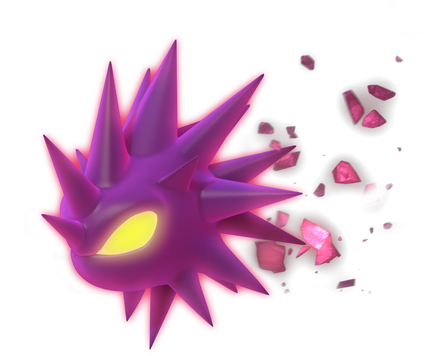 Spike-wisp - Sonic Colors Pink Spikes (1380x1170), Png Download