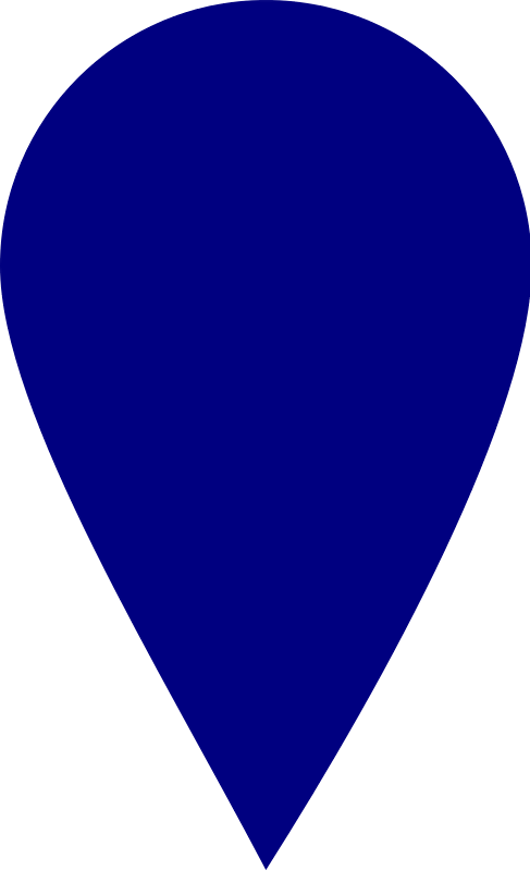 Blue Map Location Markers (487x800), Png Download