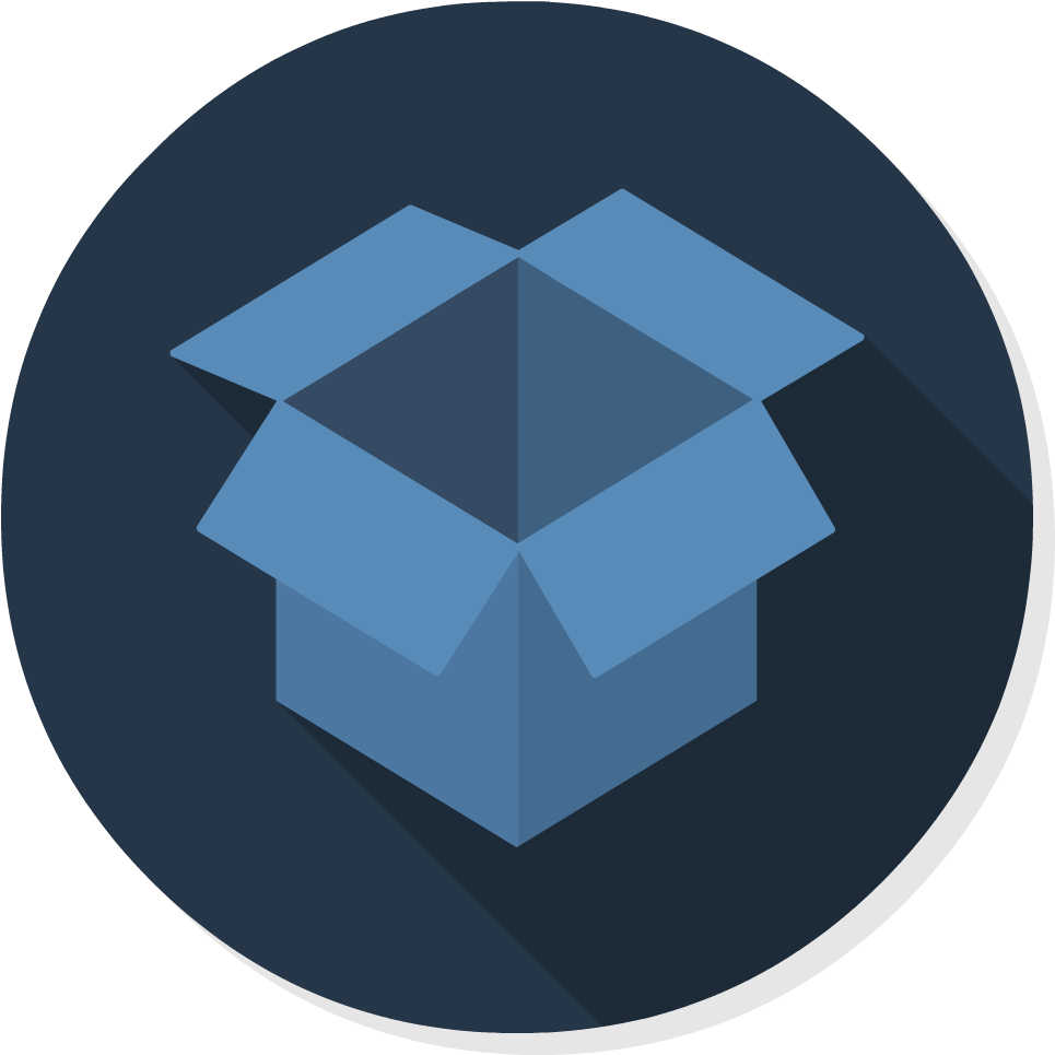 Dropbox Icon Vector - Circle (1024x1024), Png Download