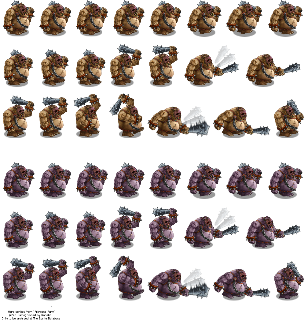 Click To View Full Size - Ogre Sprite (995x1049), Png Download