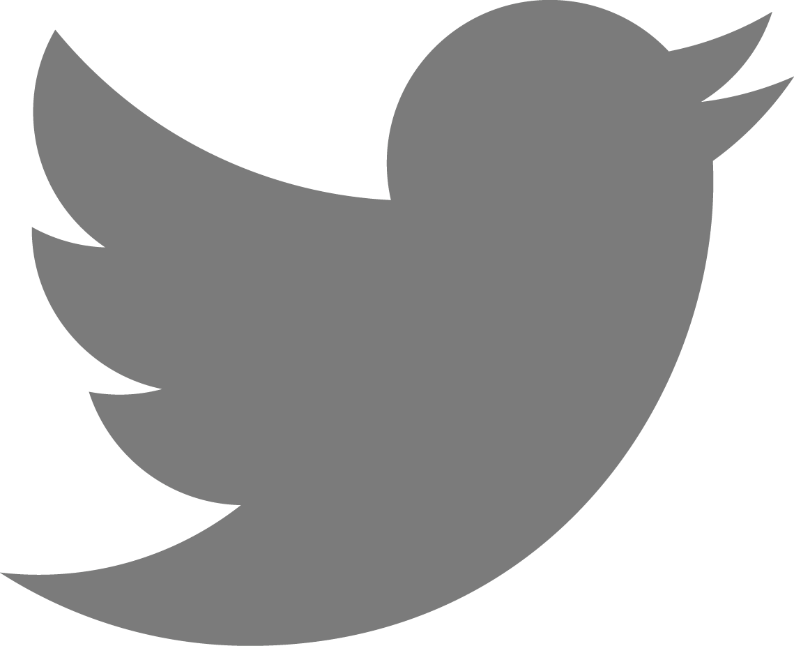 Twitter Grey Logo Png (1139x926), Png Download