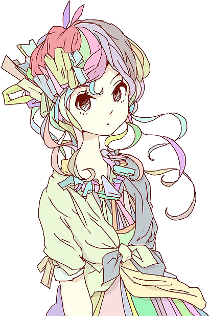 Anime Girl Tumblr - Transparent Anime Art (500x636), Png Download