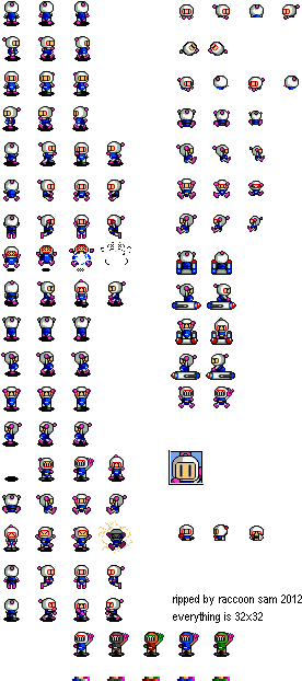 Download Bomberman - Bomberman Sprites | Transparent PNG Download | SeekPNG