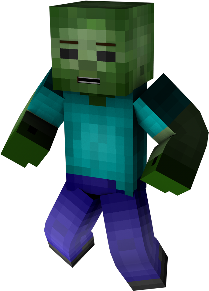 Download My Render Zombie - Minecraft Zombie Render | Transparent PNG ...