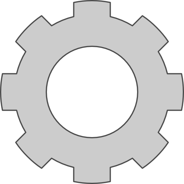 How To Set Use Gray Cog, (600x600), Png Download
