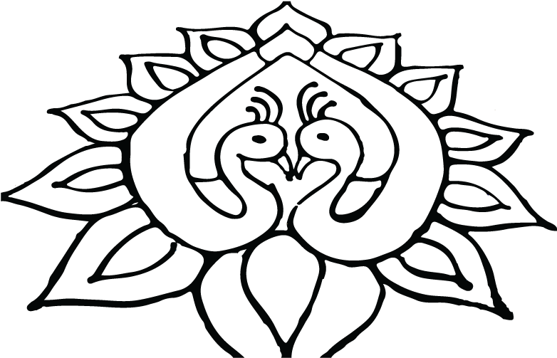 Jpg Transparent Download Rangoli At Getdrawings Com - Outline Of ...