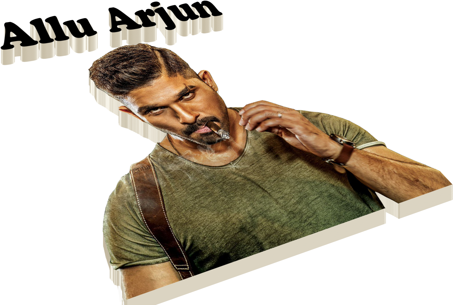 Allu Arjun Free Png Images - Allu Arjun Name Pngs (1920x1200), Png Download