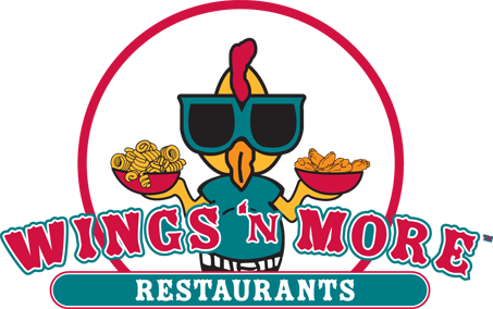 Wings 'n More - Wings N More Logo (453x284), Png Download