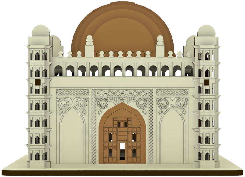 17s 91 Gog 01 - Gol Gumbaz Model Kit (816x600), Png Download