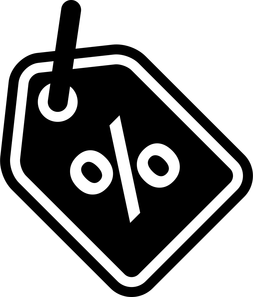 Discount Label Interface Commercial Symbol With Percentage - Discount ...