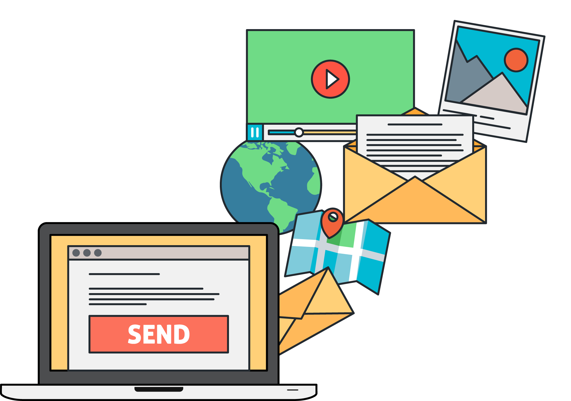 Email Marketing - Email Marketing Transparent (2000x1405), Png Download