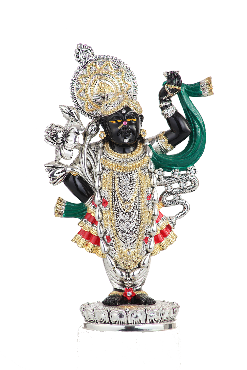 The Adoration Of Krishna As Shrinath Ji - God (1000x1500), Png Download