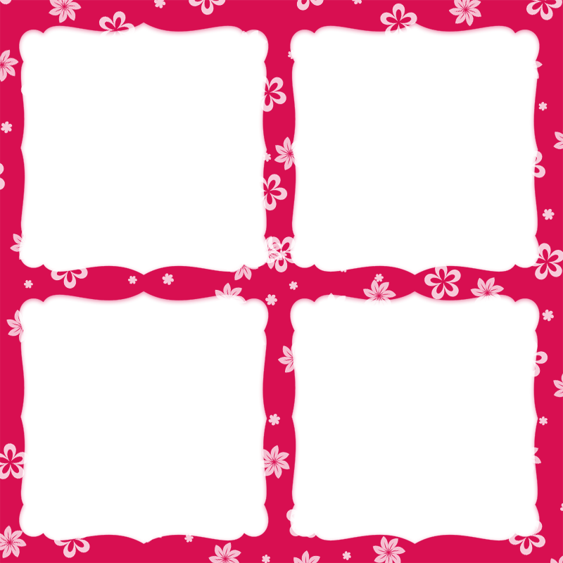 Download Photo Frame Collage - 4 Photo Collage Png | Transparent PNG ...