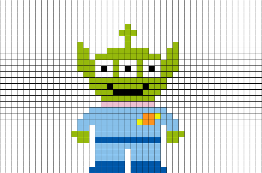 Minecraft Aliens Pixel Art (880x581), Png Download