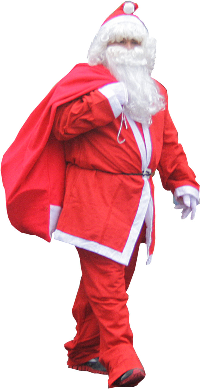 Download Santa Walking Stock By Khaostheory | Transparent PNG Download ...