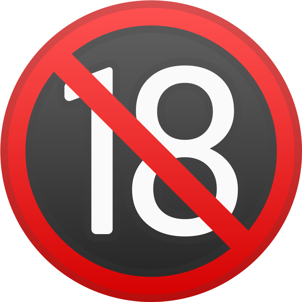 Download Svg Download Png - Prohibido 18 (1024x1024), Png Download