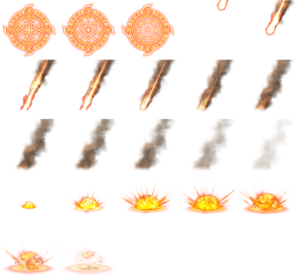 Click For Full Sized Image Meteor - Rpg Maker Meteor Animation (960x960 ...