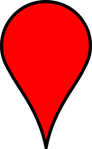 Small - Google Map Red Pin (366x591), Png Download