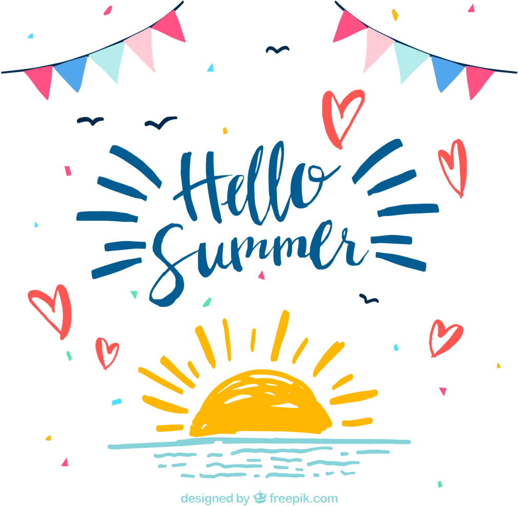 Hello Summer Png Image - Vector Hello Summer 2018 (1024x1024), Png Download