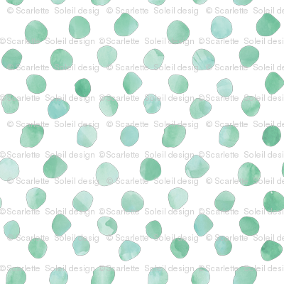Watercolor Green Dots - Clip Art (400x400), Png Download