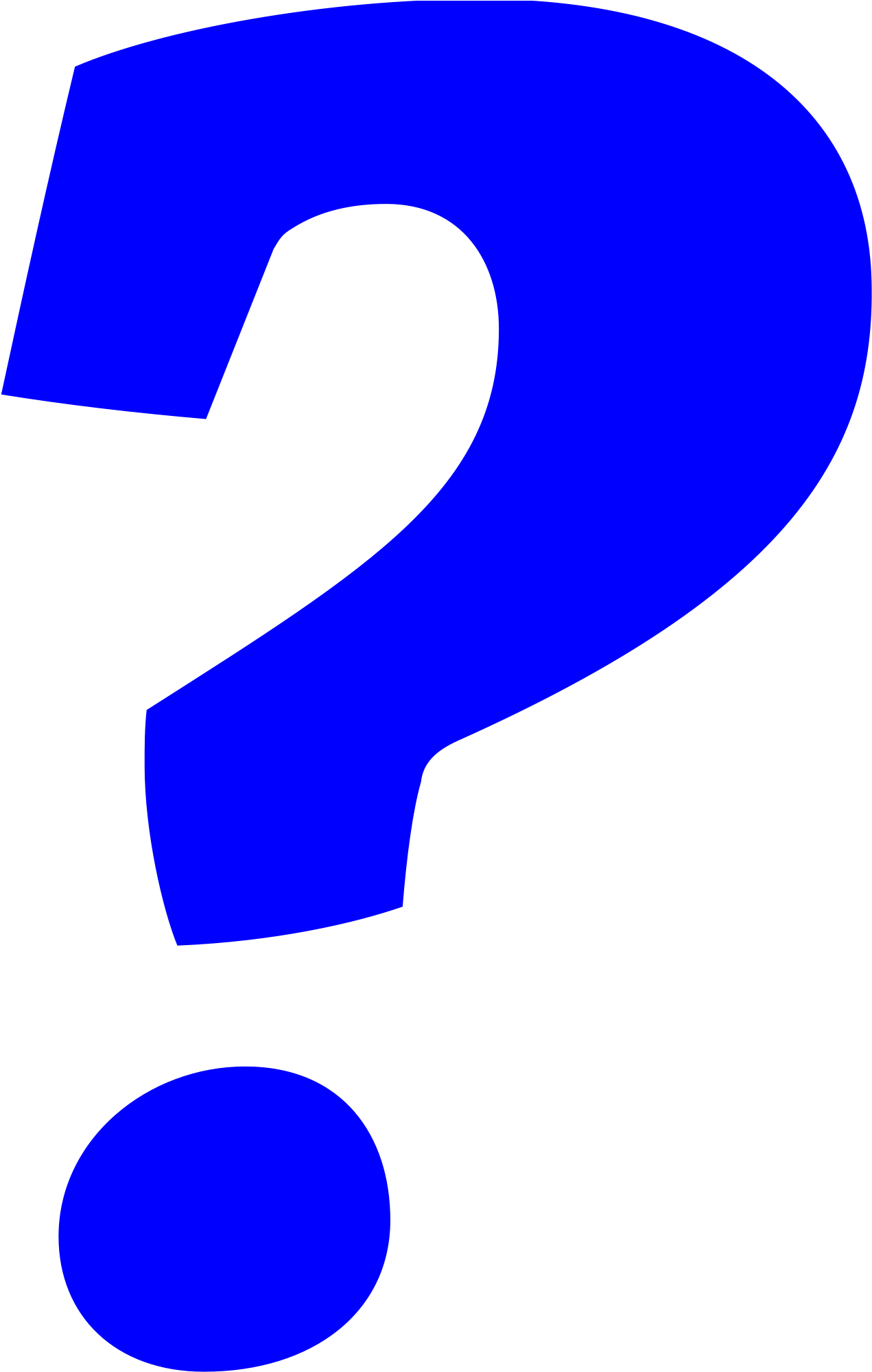 Open - Blue Question Mark Png (2000x2000), Png Download