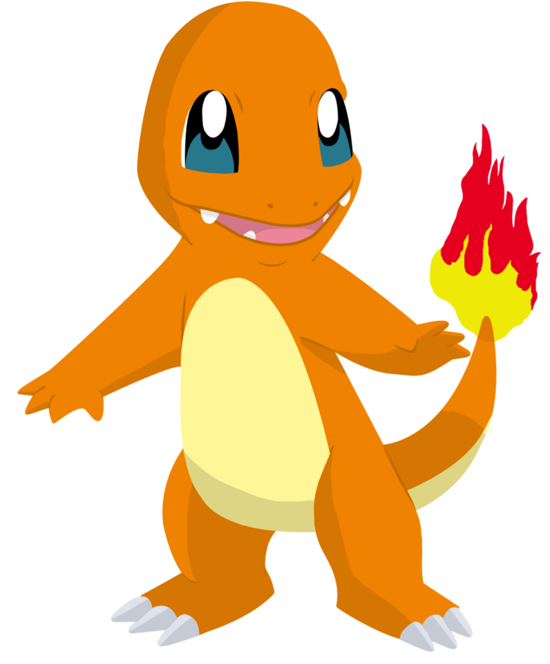 Charmander Fire Clipart - Charmander Cartoon (795x1006), Png Download