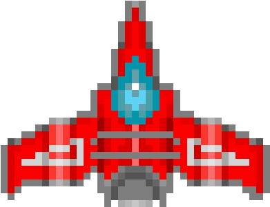 Download Spaceship - V - Enemy Ship Pixel Art Png | Transparent PNG ...