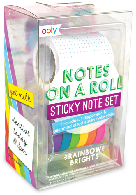 Notes On A Roll Sticky Notes Set - Post-it Note (800x800), Png Download