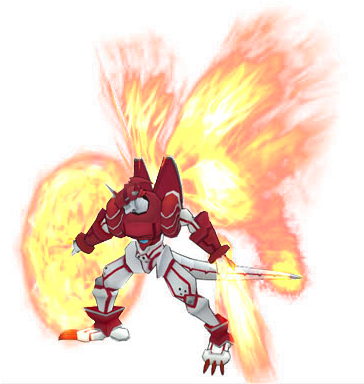 Shinegreymon Burst Mode - Shine Greymon Burst Mode (363x391), Png Download
