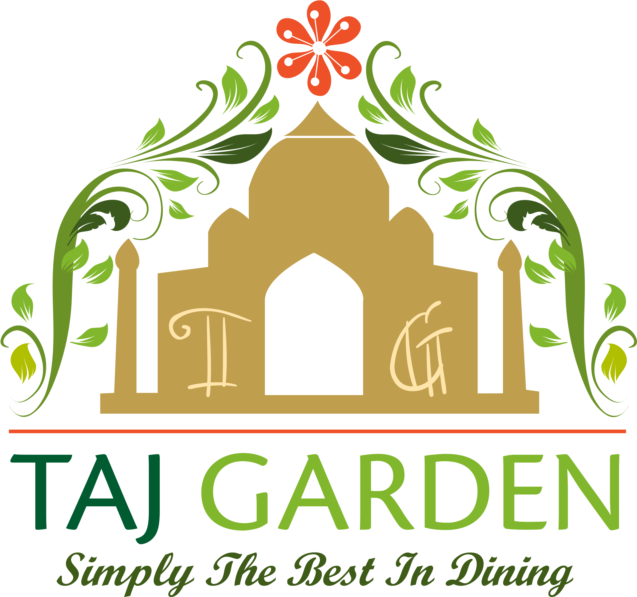 Tajgarden - Garden Restaurant Logo (2620x2142), Png Download