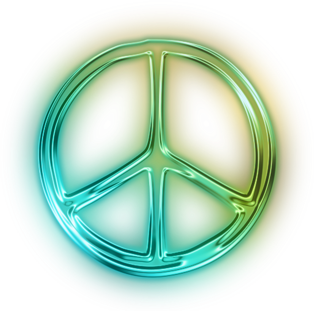 Purple Peace Sign (1024x1024), Png Download