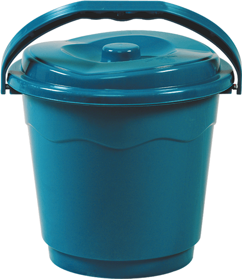 Wave Lid Bucket - Bucket (500x600), Png Download