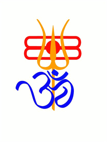 Trishul Png Image - Trishul With Om Png (413x549), Png Download