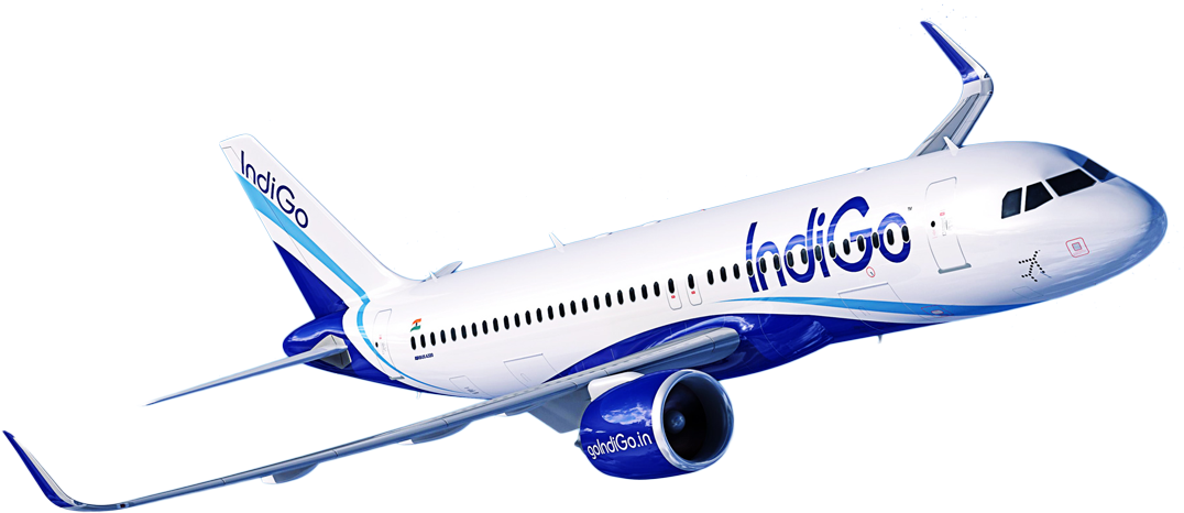 Indigo Airlines Png (1100x489), Png Download