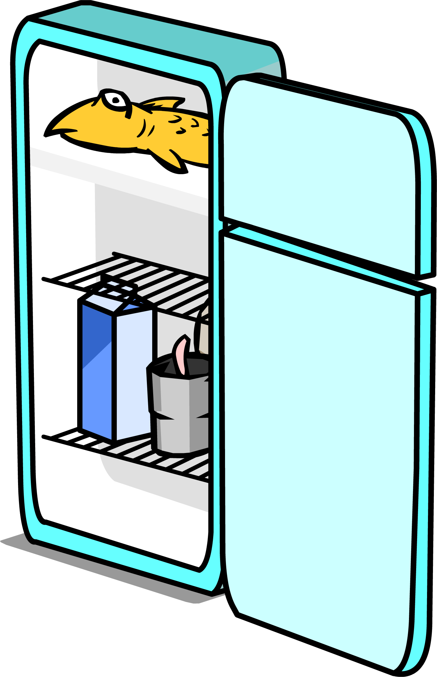 Fridge Sprite 004 (1404x2173), Png Download