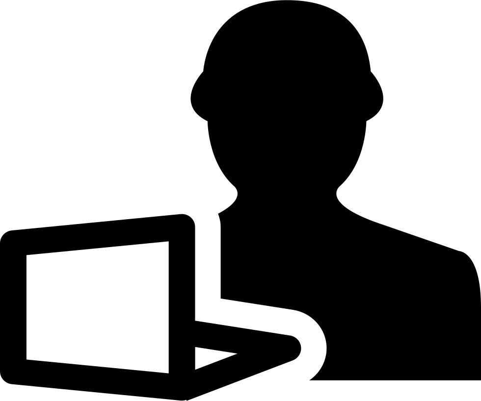 Download Man And Laptop Comments - Man And Computer Icon | Transparent ...