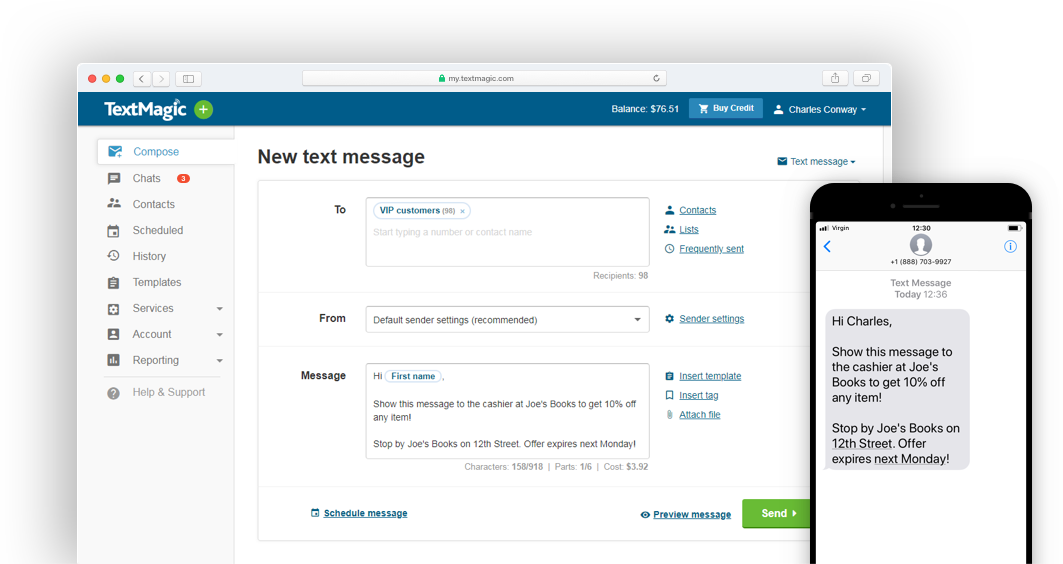 Download Send Text Messages Using Textmagic Online App - Textmagic ...