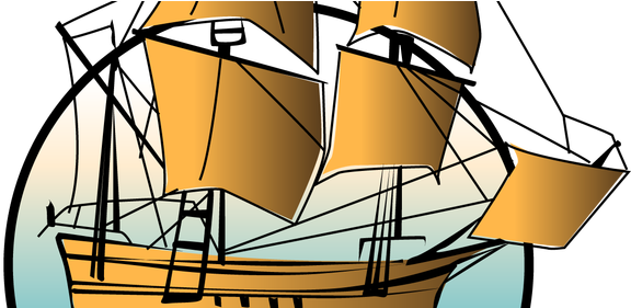 Vector Transparent Download Mayflower Ship Clipart - One Small Candle ...